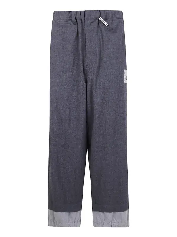 Mihara Yasuhiro Sleeve Layered Trousers - Grey