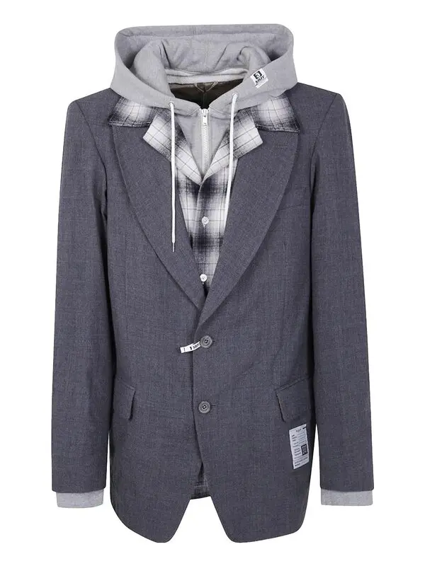 Mihara Yasuhiro Triple Layered Blazer - Grey