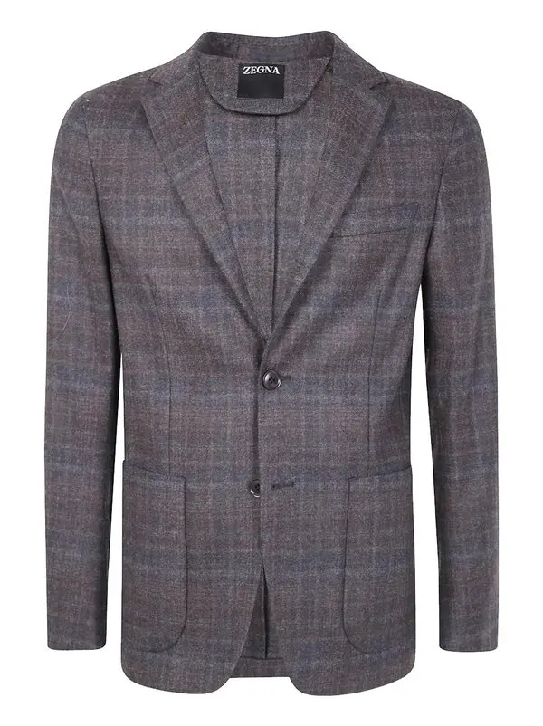 Zegna Pure Wool Jacket - Grey