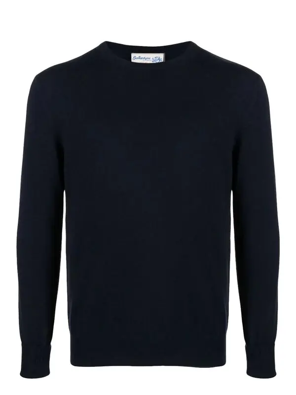 BALLANTYNE R Neck Pullover - Blue