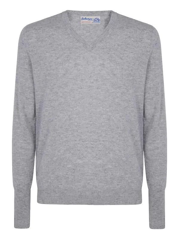 BALLANTYNE V-neck Pullover - Grey