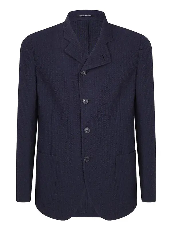 Emporio Armani Split Jacket - Blue