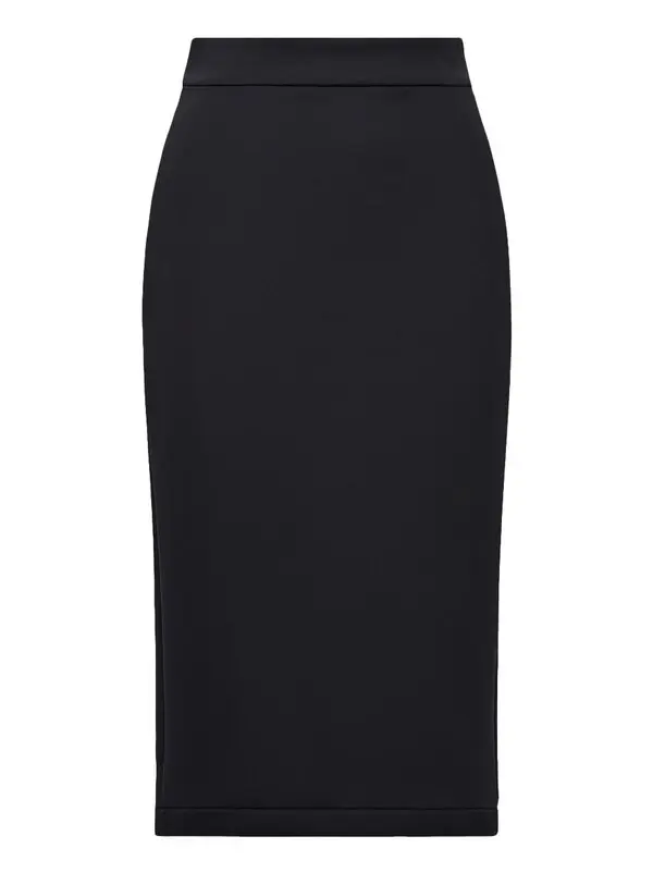 MONCLER X EDWARD ENNINFUL Neoprene Skirt - Black