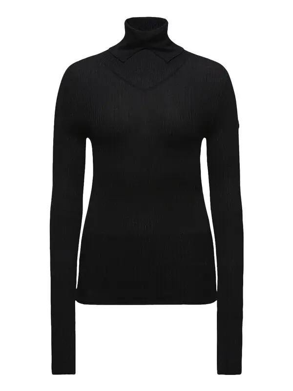 MONCLER X EDWARD ENNINFUL X Ee72 Edward Enninful Wool Turtleneck Sweater - Black