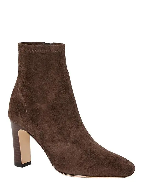 Paige Pax Suede Ankle Boots - Chocolate