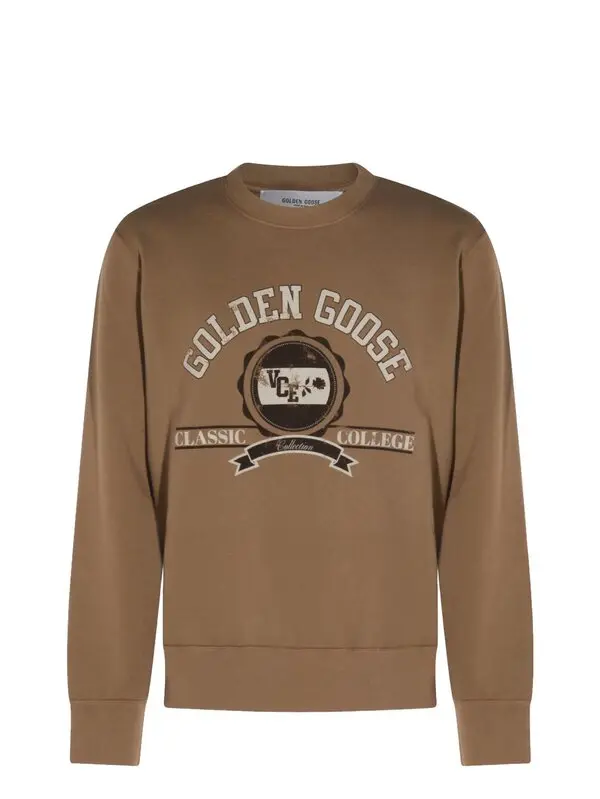 Golden Goose Cotton Sweatshirt - Beige