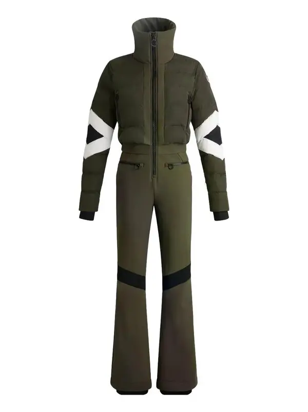 Fusalp Quilted Panelled Ski Jumpsuit - Green