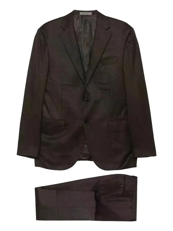 Corneliani Two-button Wool Suit - Brown