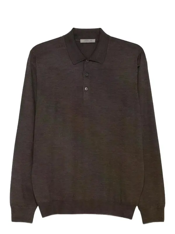 Corneliani Long-sleeve Polo Shirt - Brown