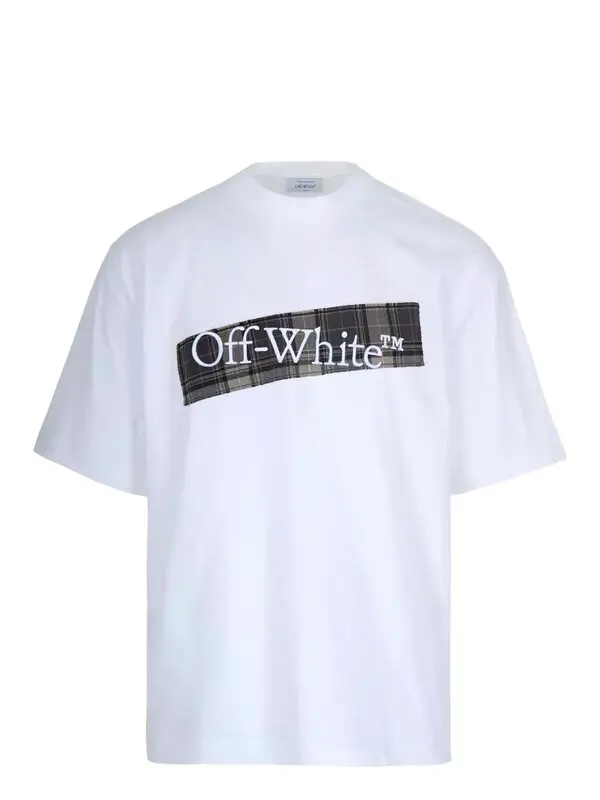 Off-White Flannel Diagonal Skate Short-sleeve T-shirt - White