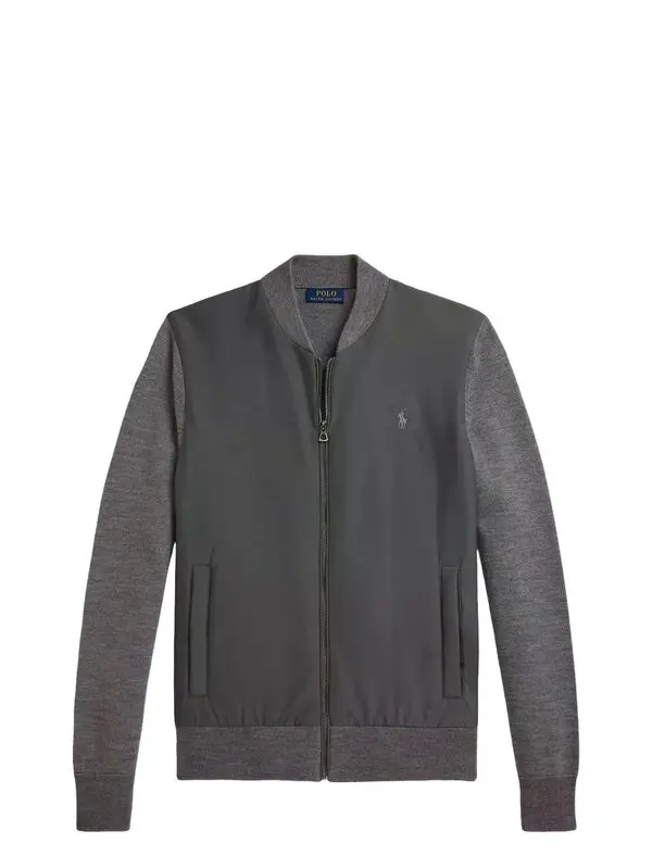 Ralph Lauren Panelled Zip-up Sweatshirt - Grey