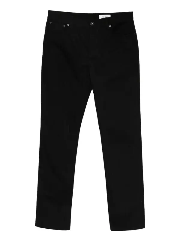 Alexander McQueen Five-pocket Straight Leg Jeans - Black