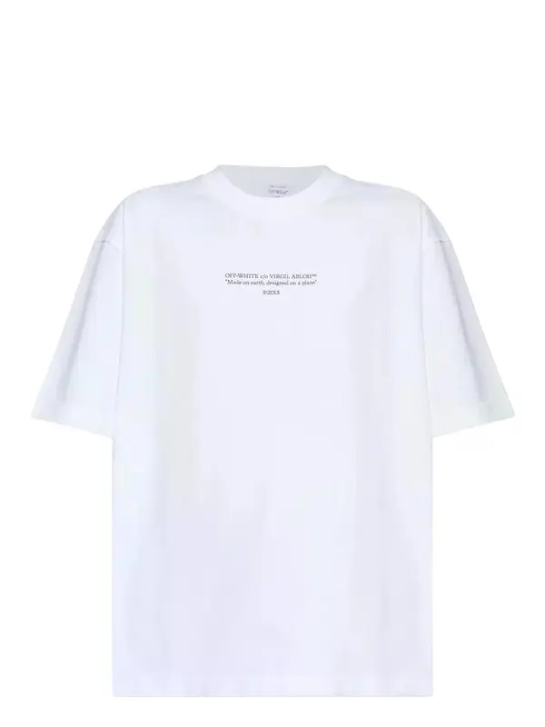 Off-White Short-sleeve Cotton T-shirt - White