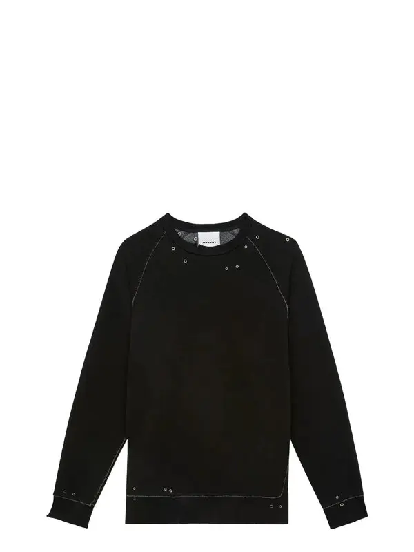 MARANT Mitchell Raglan-sleeve Sweatshirt - Black