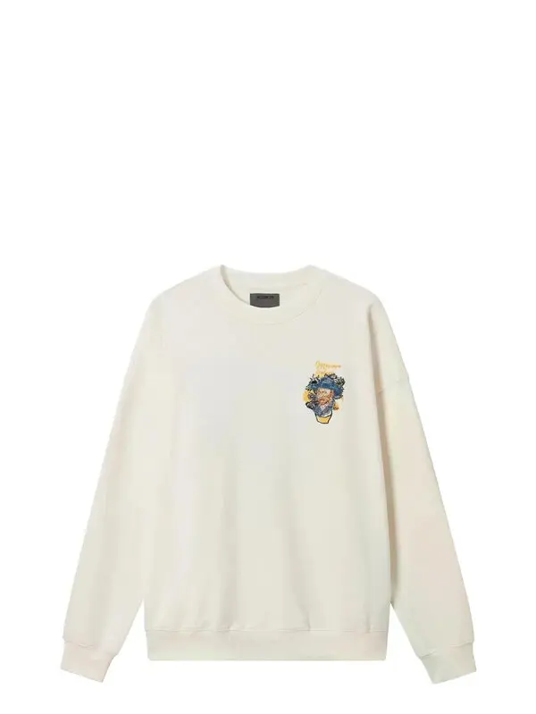 MUSIUM DIV. Van Gogh Embroidered Sweatshirt - Neutrals