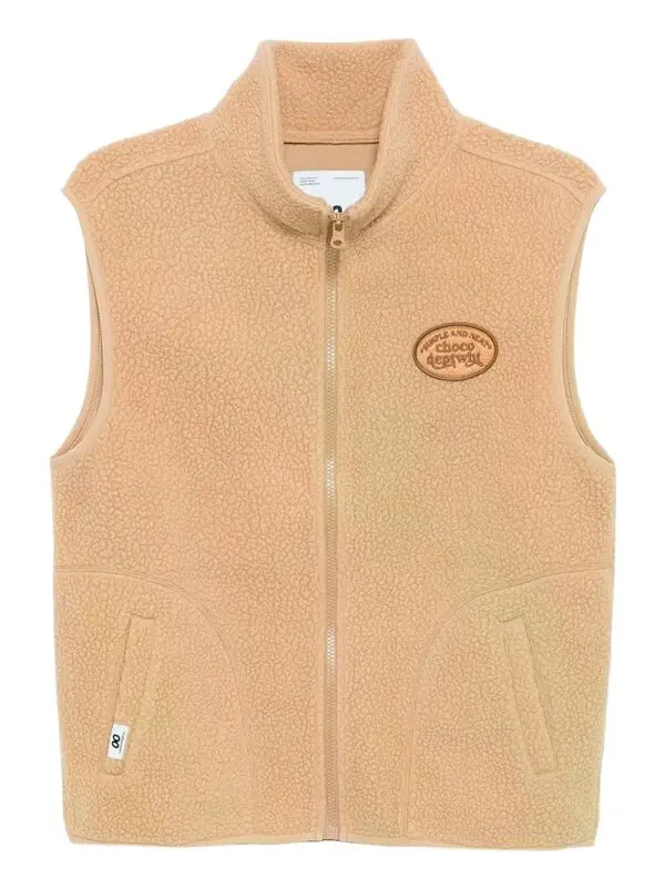 CHOCOOLATE Logo-embroidered Gilet - Neutrals