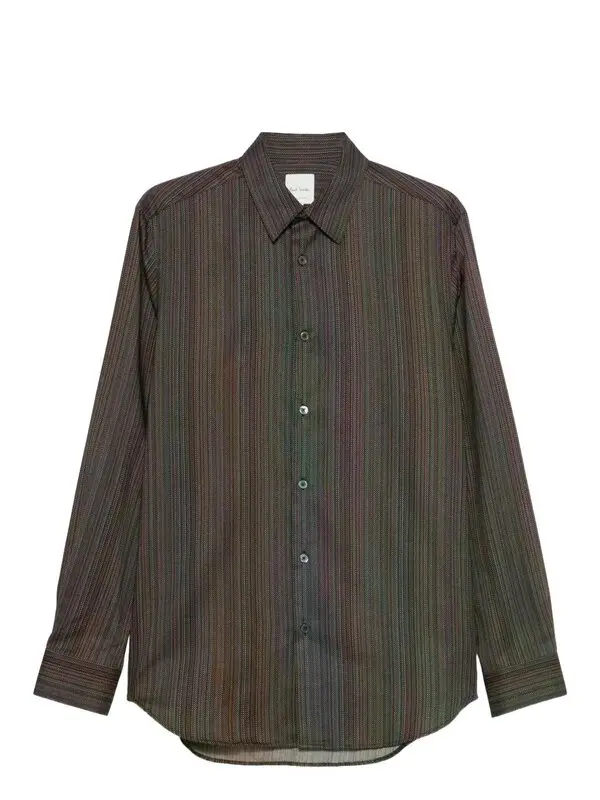 Paul Smith Signature Stripe Long-sleeve Shirt - Brown