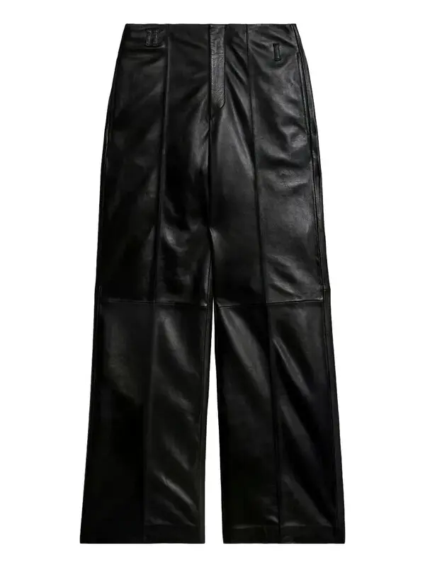 Isabel Marant Ciara Leather Trousers - Black