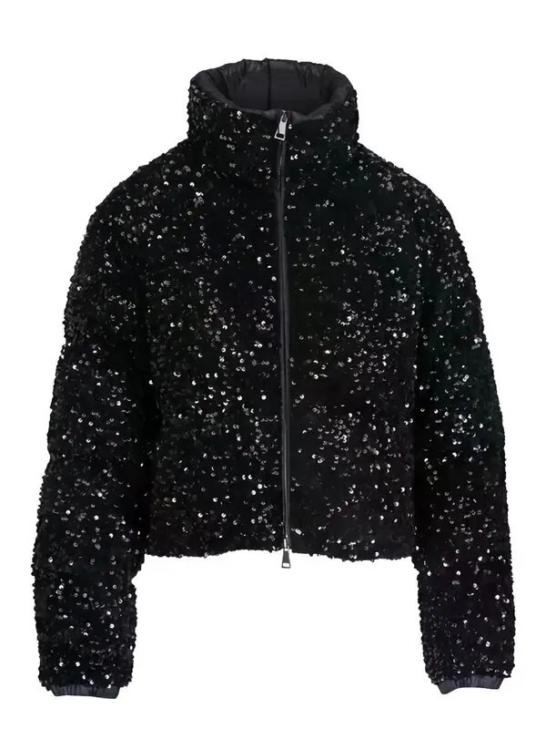 Moncler Louvi Sequin-embellished Jacket - Black