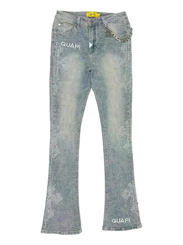 GUAPI Crystal-cross Jeans - Blue