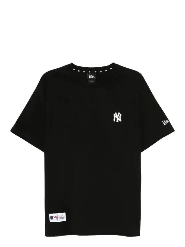 New Era Logo-appliqué Cotton T-shirt - Black