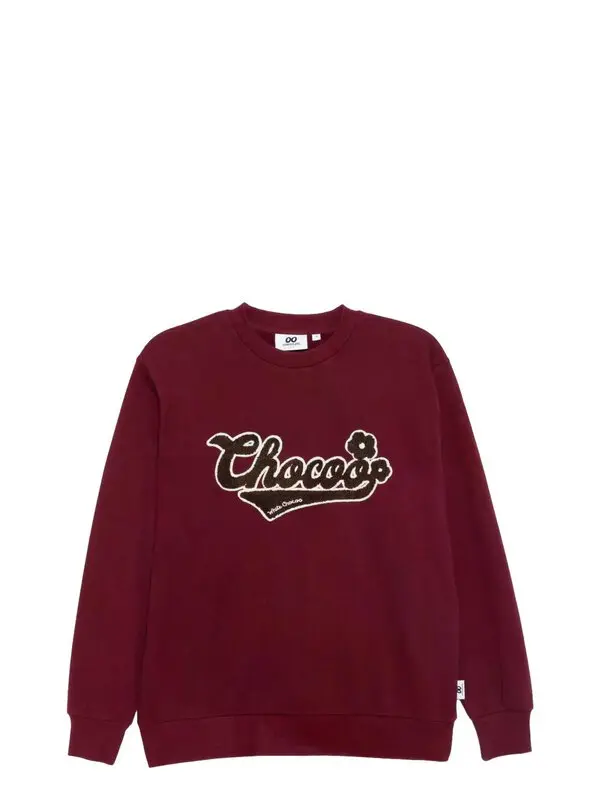 CHOCOOLATE Logo Embroidered Sweatshirt - Red