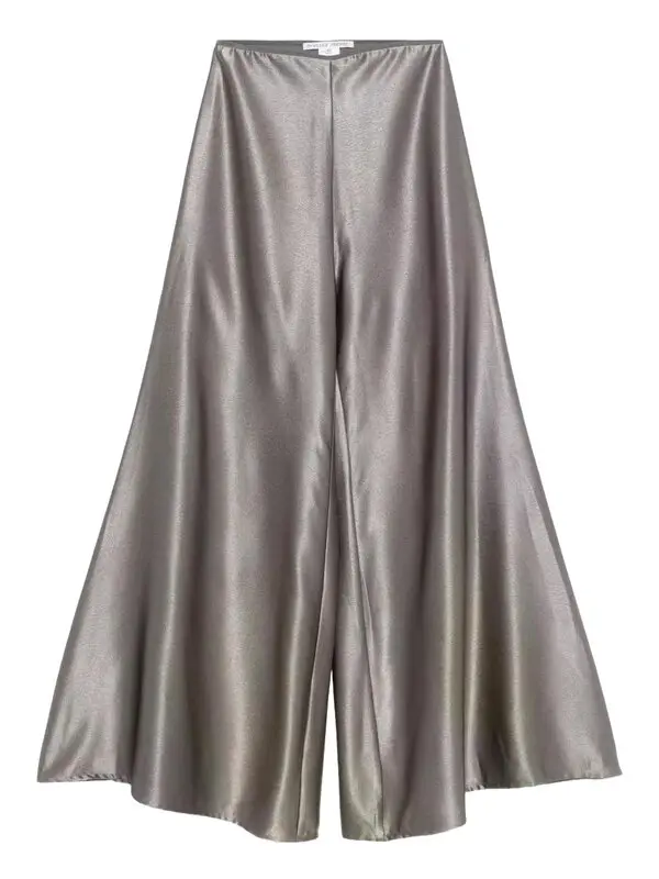 STEPHAN JANSON Satin Flared Trousers - Grey