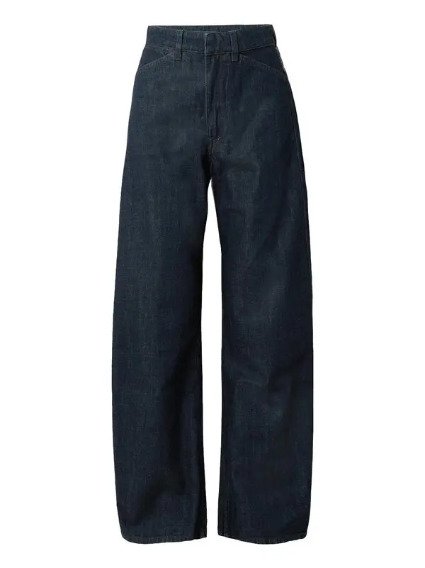 LEMAIRE Barrel-leg Wide-leg Pants - Blue