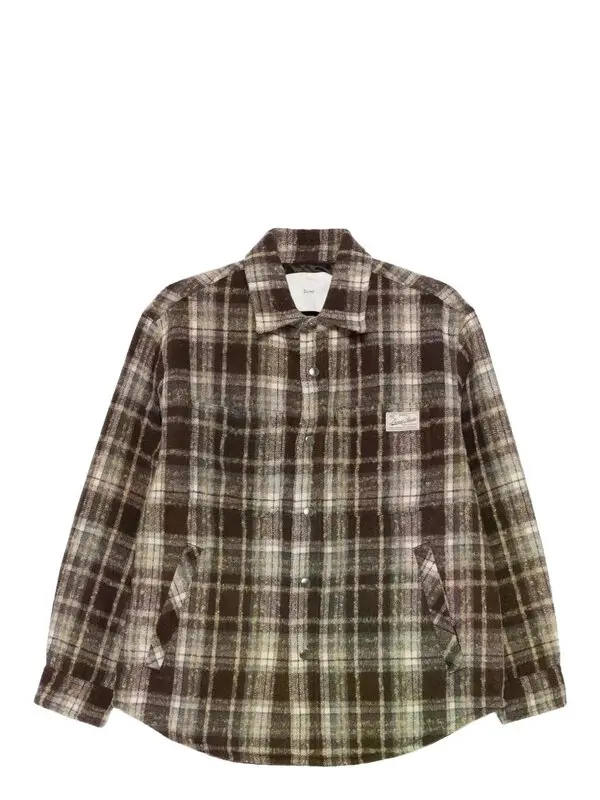 DUNST Checked Shirt - Brown