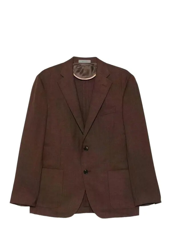Corneliani Patch-pocket Two-button Blazer - Brown