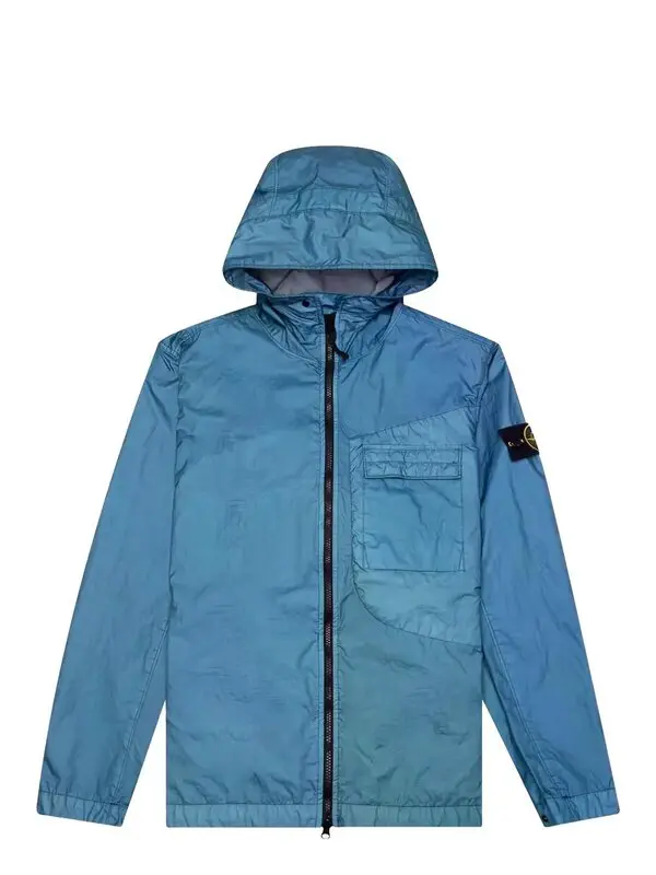 Stone Island Compass-badge Hooded Jacket - Blue