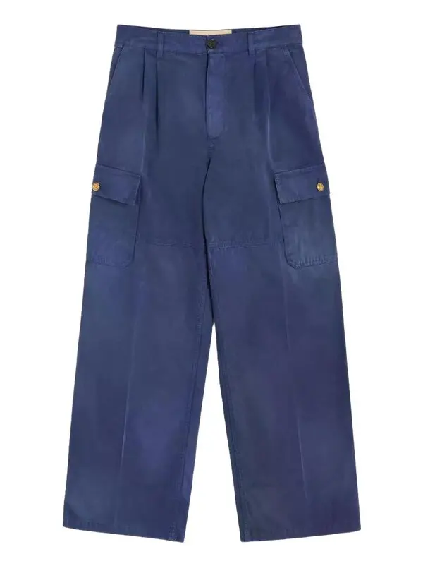 Valentino Garavani Denim Cargo Trousers - Blue