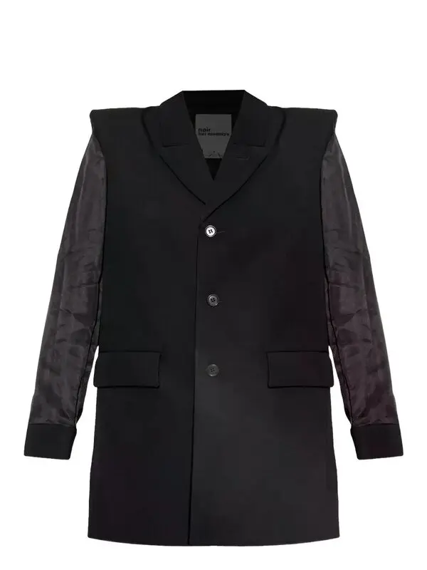 Noir Kei Ninomiya Paneled Blazer - Black