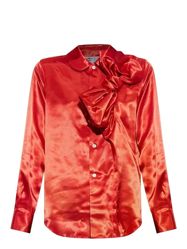 Comme Des Garçons Bow-embellished Blouse - Red