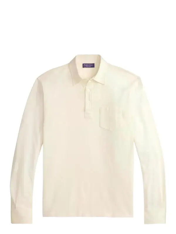 Ralph Lauren Purple Label Patch-pocket Polo Shirt - Neutrals