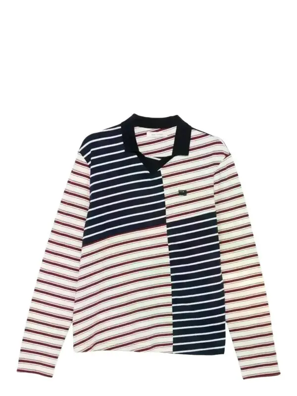 WALES BONNER Striped Panelled T-shirt - White
