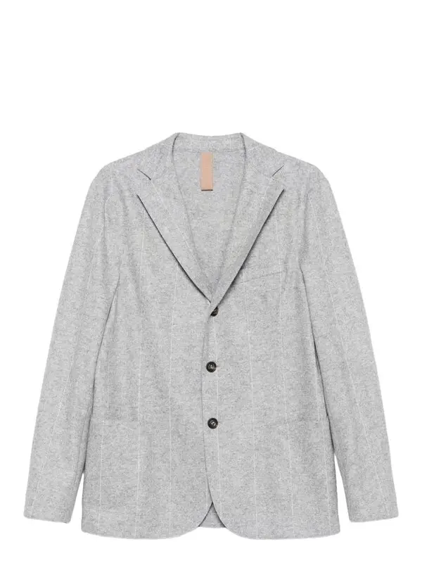 Eleventy Pinstripe Single-breasted Blazer - Grey