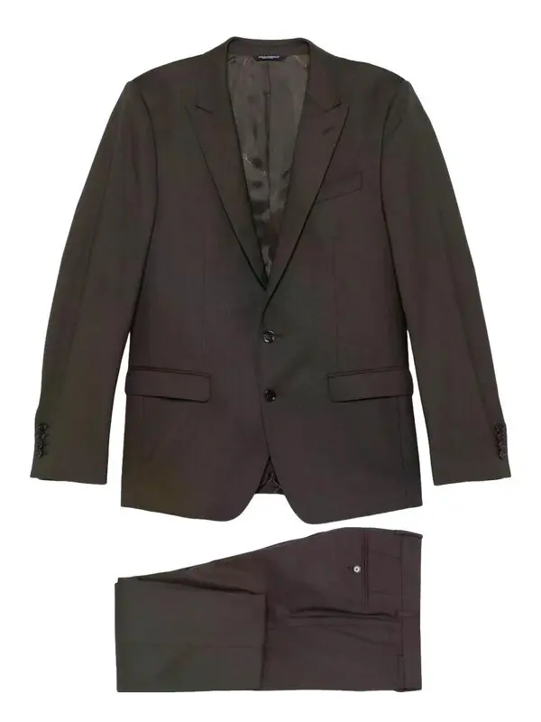 Dolce & Gabbana Single-breasted Wool Suit - Brown