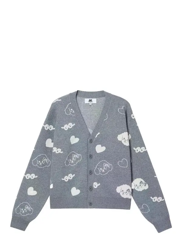 CHOCOOLATE Button-up Cardigan - Grey