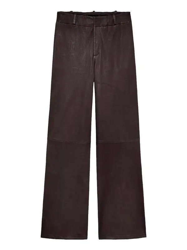 ARMA Belt-loops Straight Trousers - Brown
