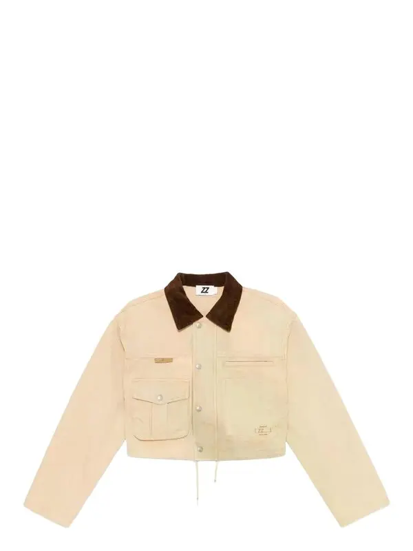 Izzue Logo-embroidered Jacket - Neutrals