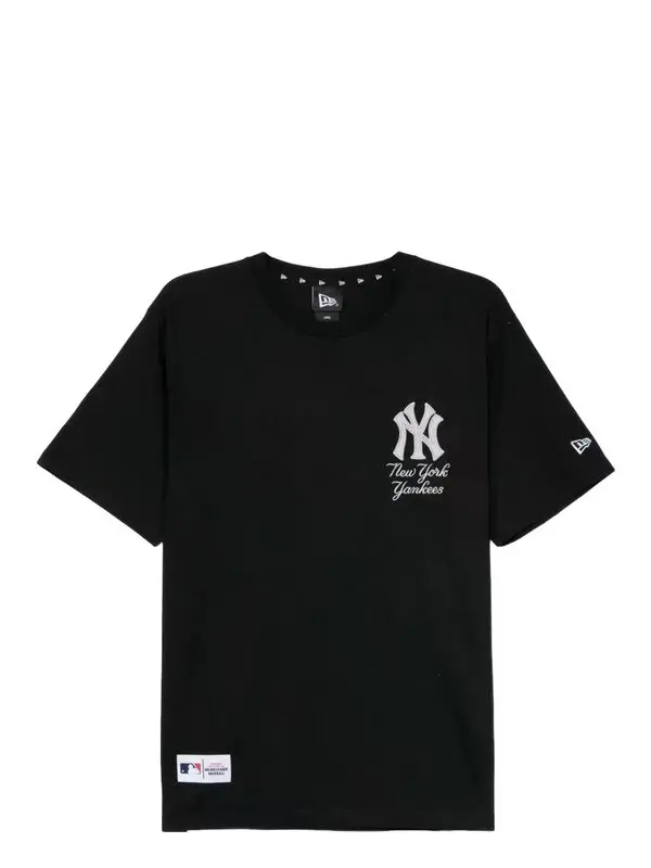 New Era Logo-embroidered T-shirt - Black