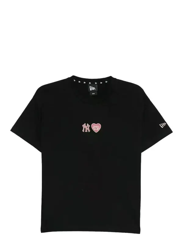 New Era Logo-embroidered T-shirt - Black