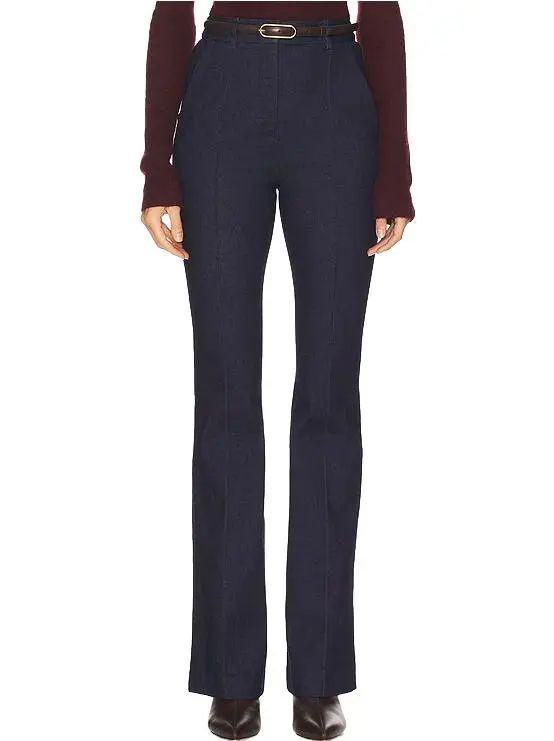 Veronica Beard Gracie Pant With Belt - Midnight Wash