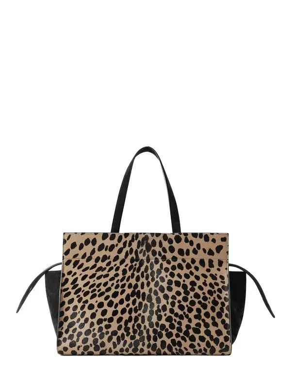 Khaite Crosby Leopard-print Calf Hair Tote - Animal Print