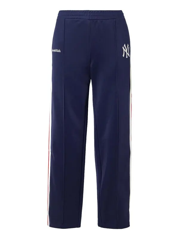SPORTY & RICH New York Yankees Jersey Track Pants - Blue