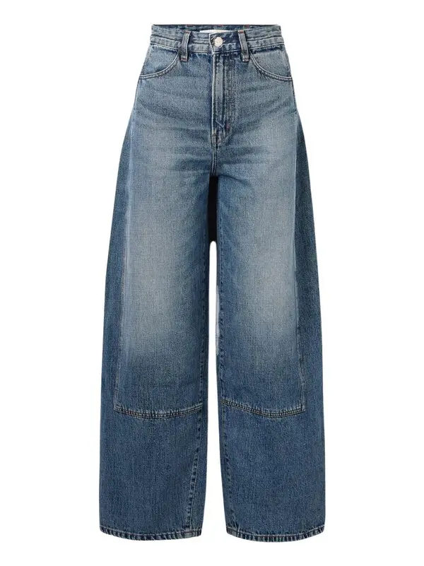 RÙADH The Rhone High-rise Barrel-leg Jeans - Blue