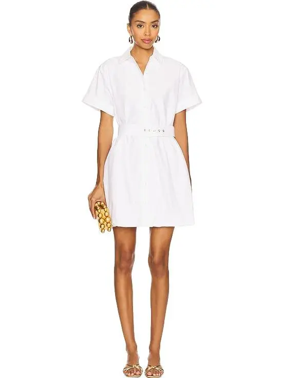 HEVRON Harlow Dress - White