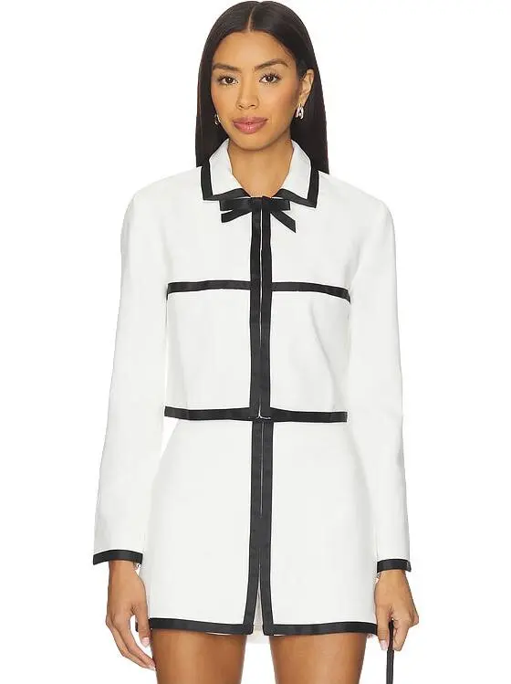 Amanda Uprichard Trey Jacket - Ivory
