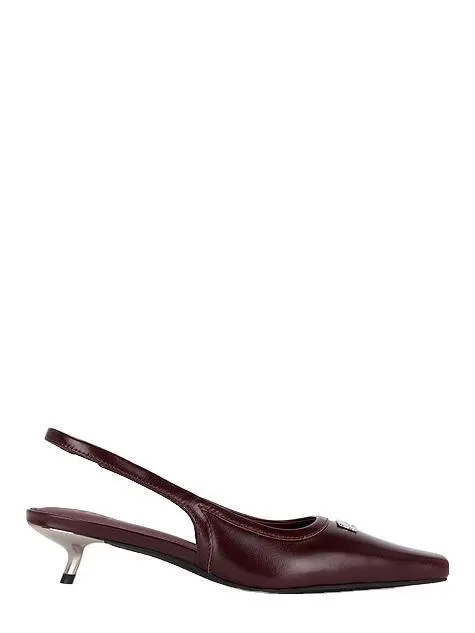 DIRT Slingback Pumps - Maroon
